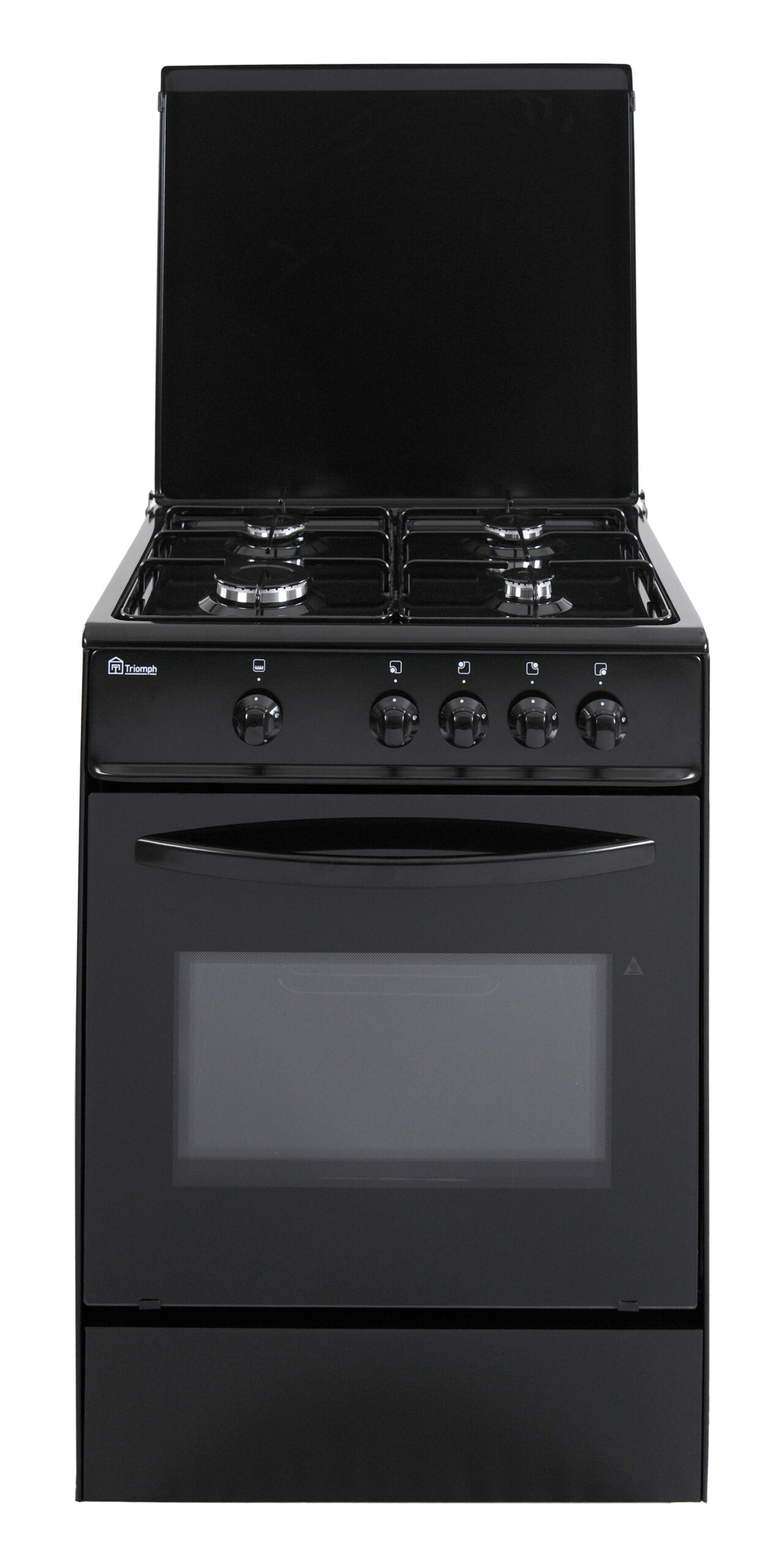 Cuisinière gaz 60x60cm noire - TRCGC6060B - Triomph